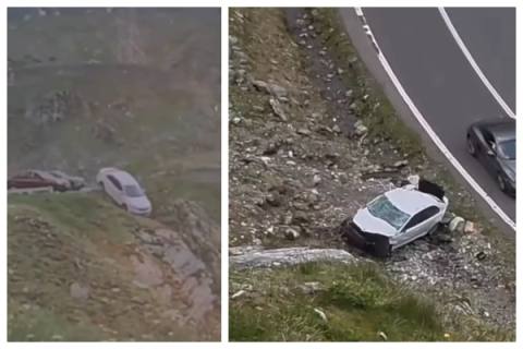 VIDEO | Imagini incredibile pe Transfăgărășan! Un autoturism s-a ...